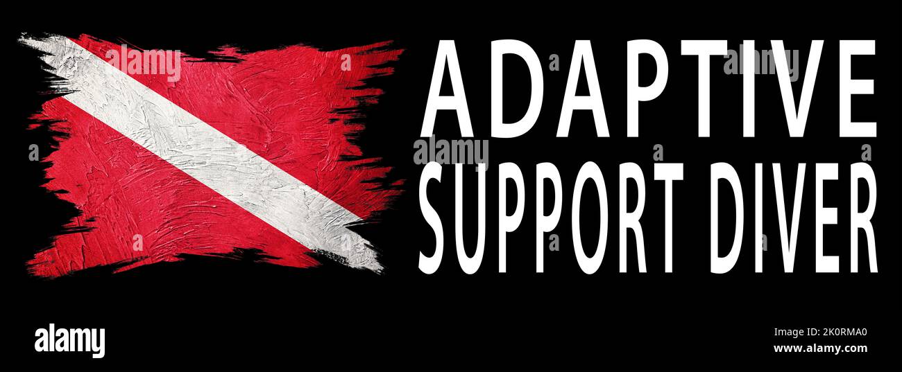 Adaptive Support Diver, Diver Down Flag, Scuba flag, Scuba Diving Stock ...