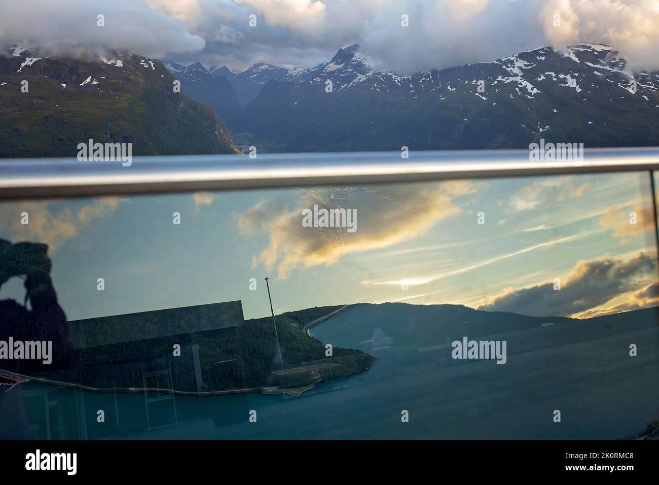 Amazing nature view from mount Hoven, splendid landscape picture over ...