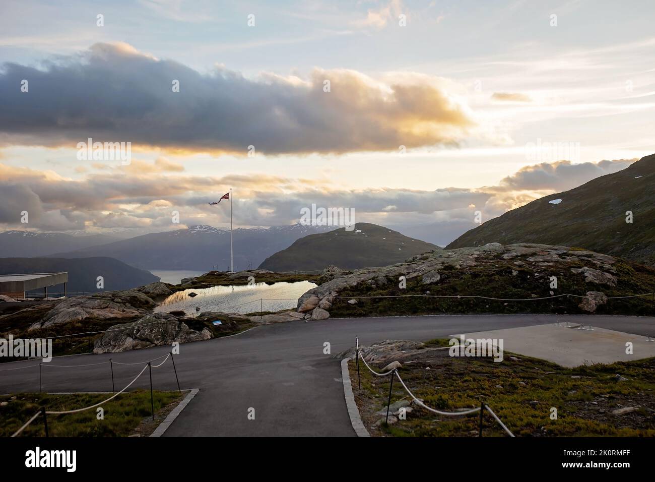Amazing nature view from mount Hoven, splendid landscape picture over ...
