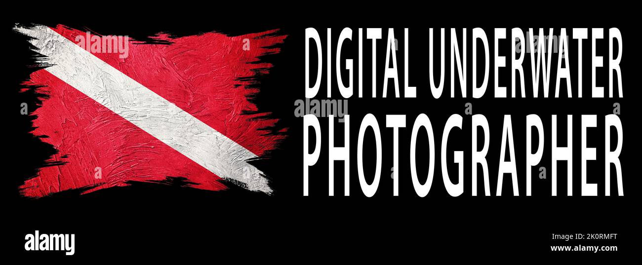 Digital Underwater Photographer, Diver Down Flag, Scuba flag, Scuba ...