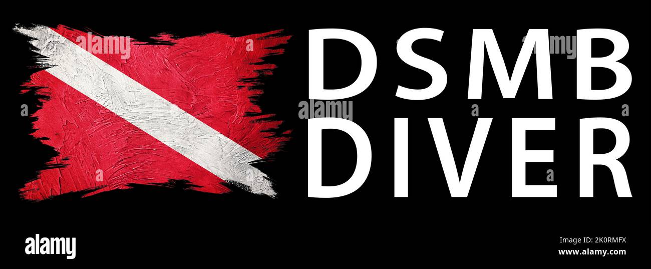 Delayed Surface Marker Buoy Diver DSMB, Diver Down Flag, Scuba flag ...