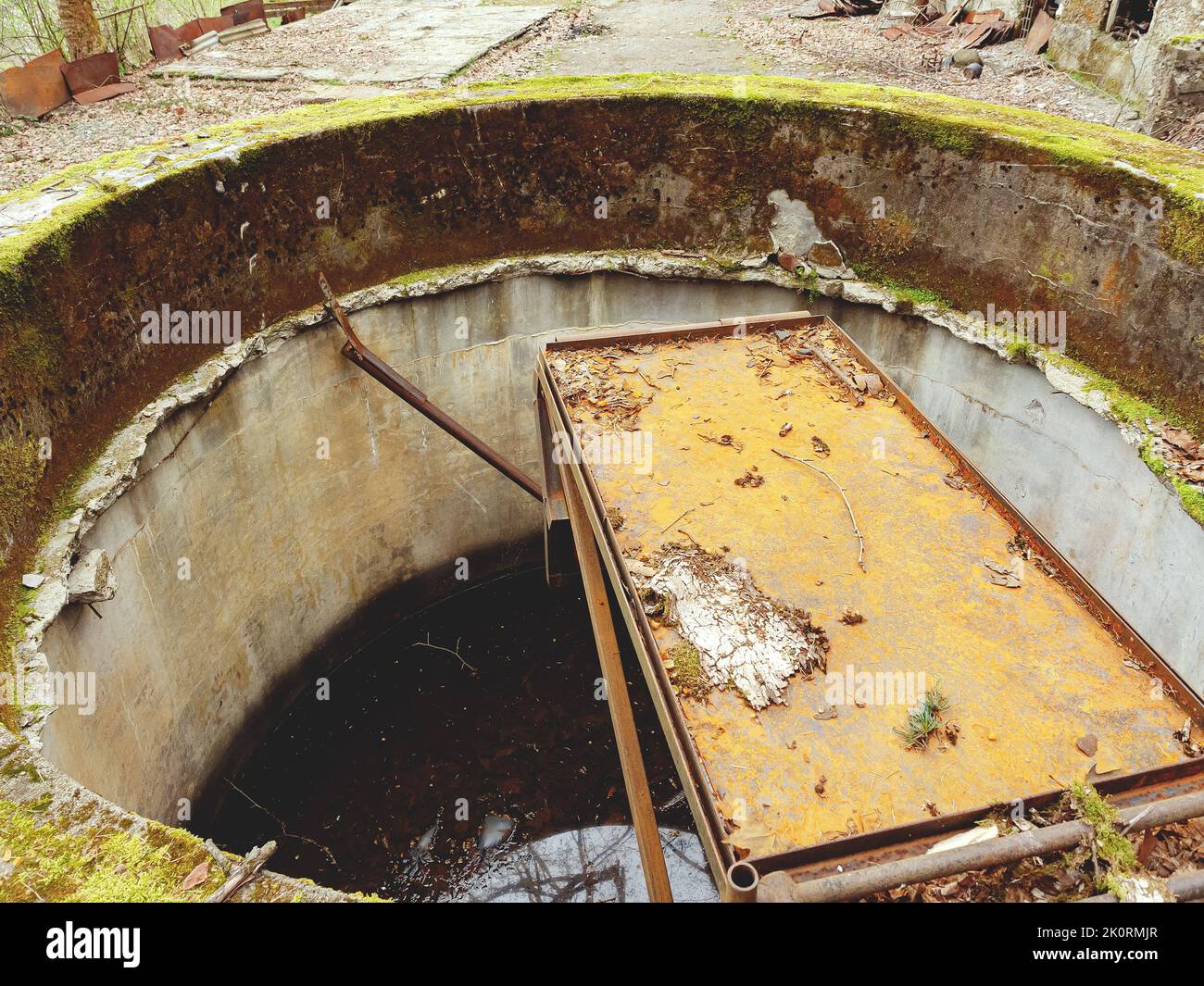 Ancient abandoned fire station Stock Photo - Alamy