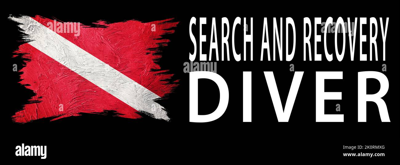 Search and Recovery Diver, Diver Down Flag, Scuba flag, Scuba Diving ...