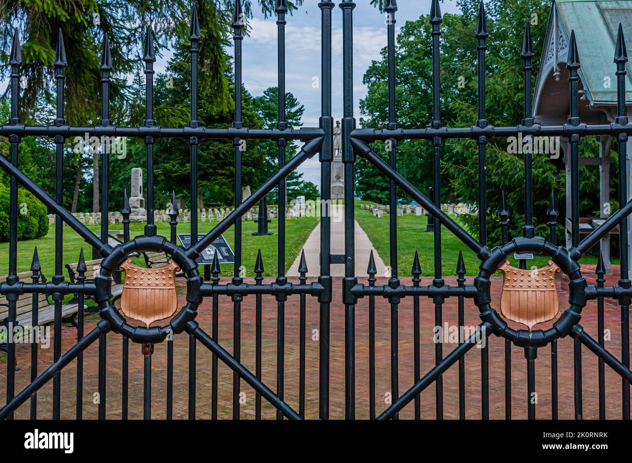 The Gates of Antietam National Cemetery, Maryland USA, Sharpsburg ...