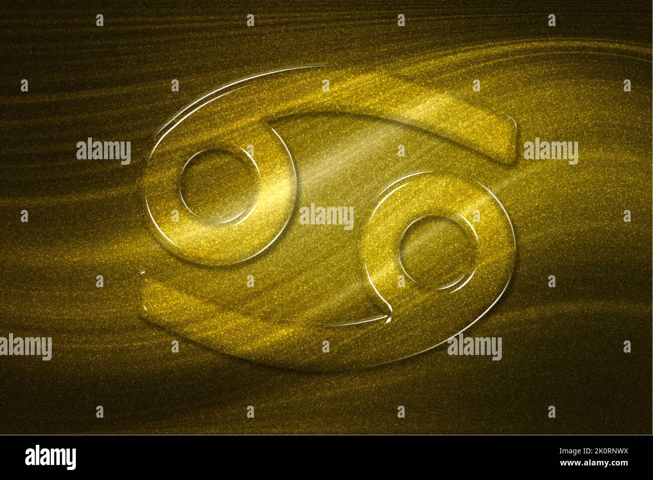 Cancer zodiac sign, gold background, Horoscope Astrology background ...