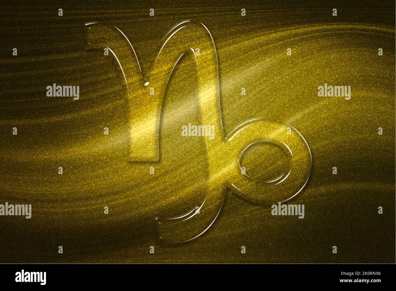 Capricorn zodiac sign, gold background, Horoscope Astrology background ...