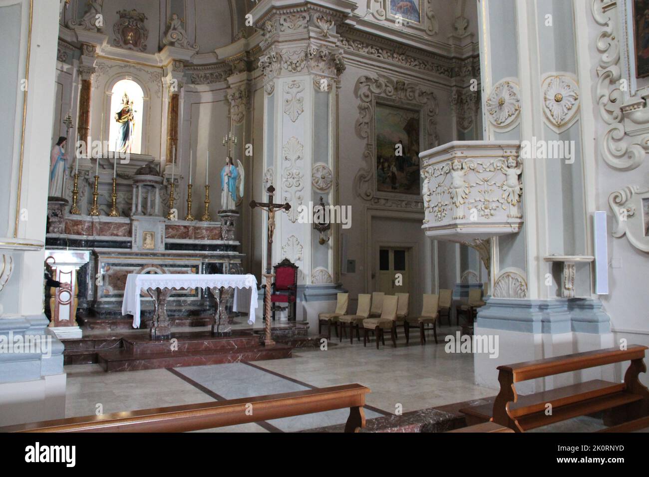 baroque church (st joseph) in taormina in sicily (italy Stock Photo - Alamy