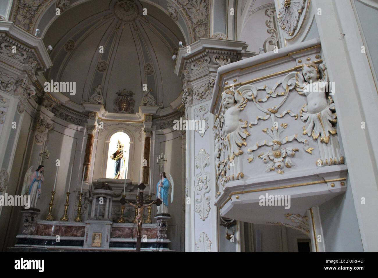 baroque church (st joseph) in taormina in sicily (italy Stock Photo - Alamy