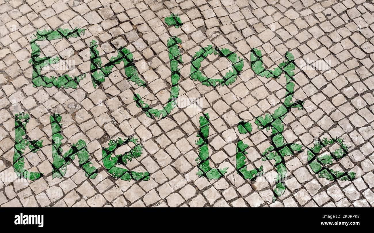 Enjoy the life Stock Photo - Alamy