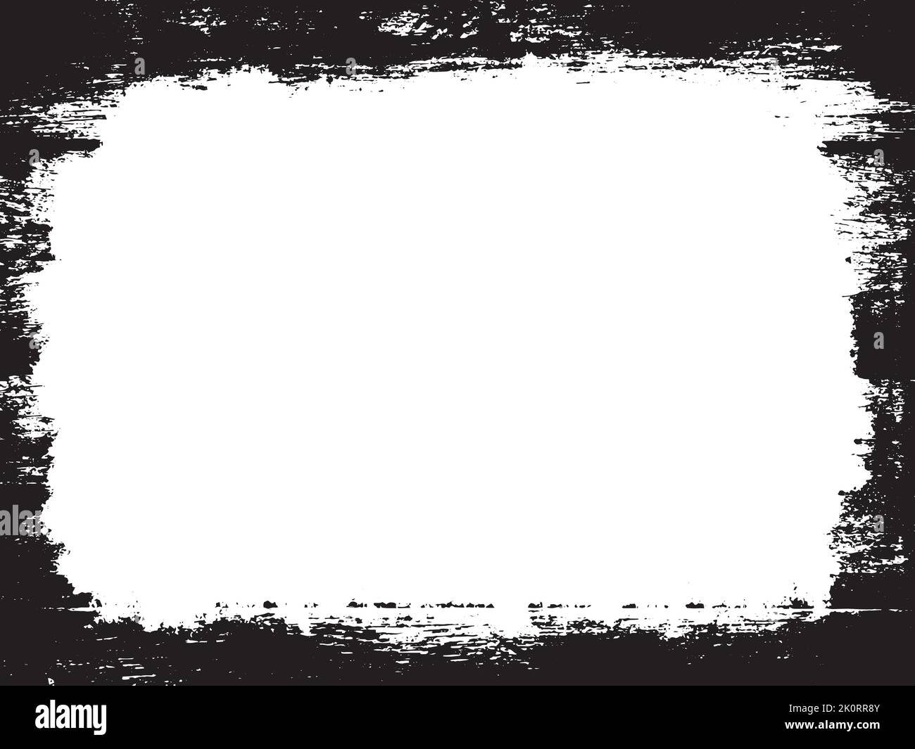 Grunge frame and border. Black and white grunge. Distress overlay ...