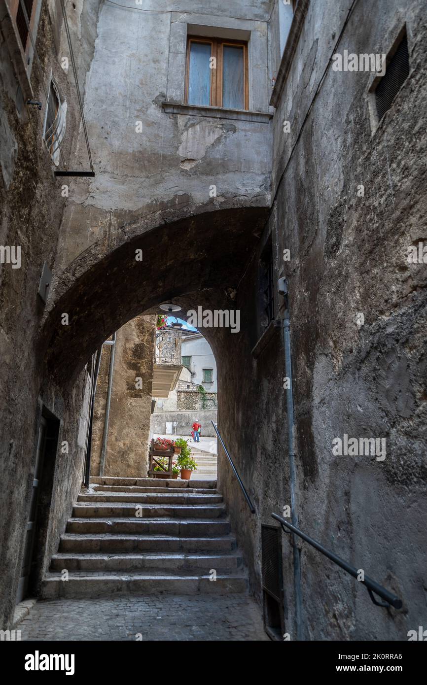 Italy heritage tourism in Abruzzo summer tour Stock Photo - Alamy