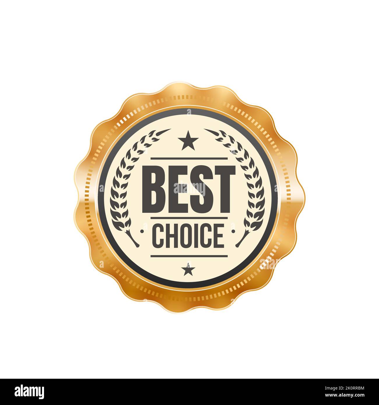 Best choice golden badge and consumer award label. Quality guarantee ...