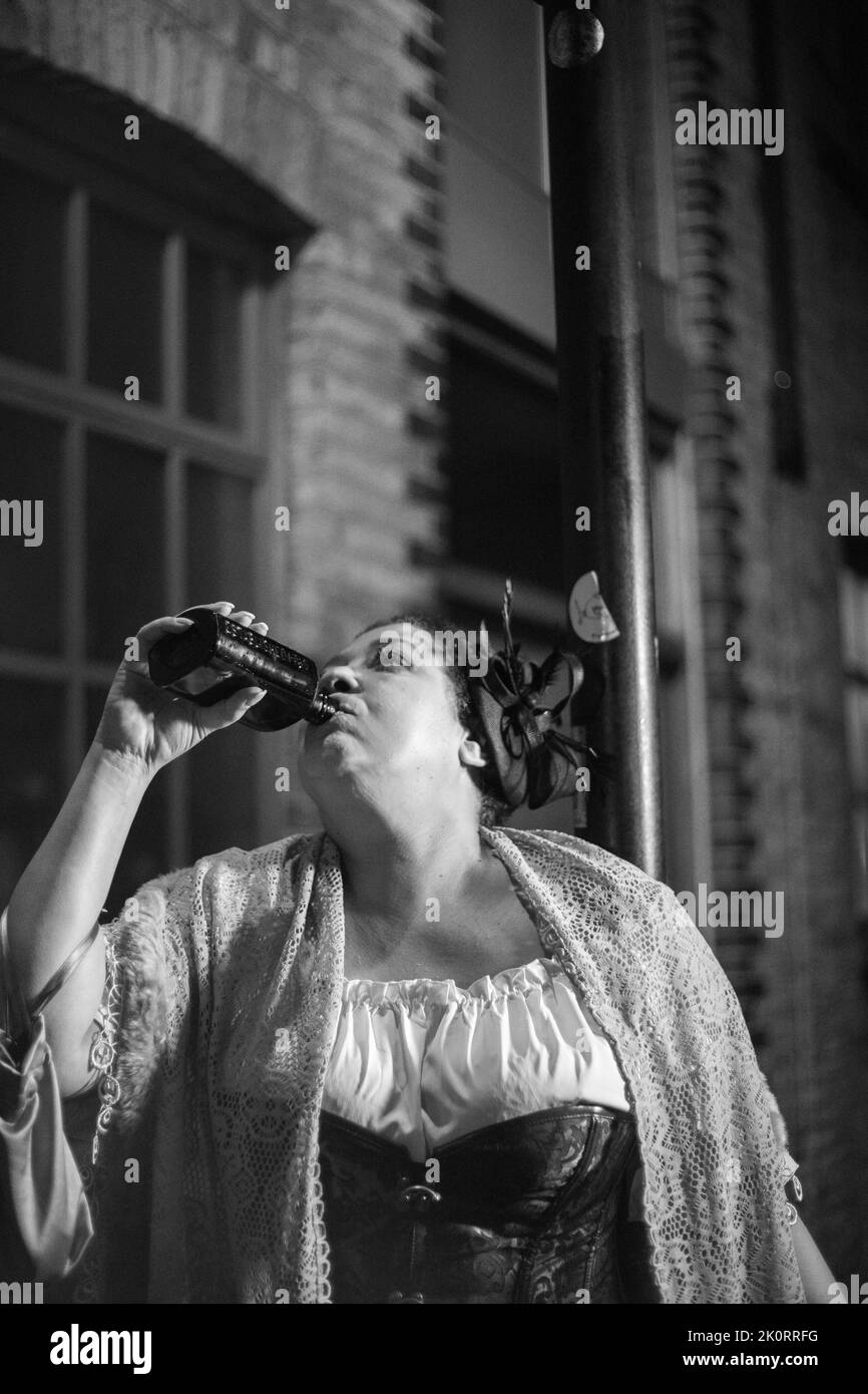 Drunk Victorian Lady Stock Photo - Alamy