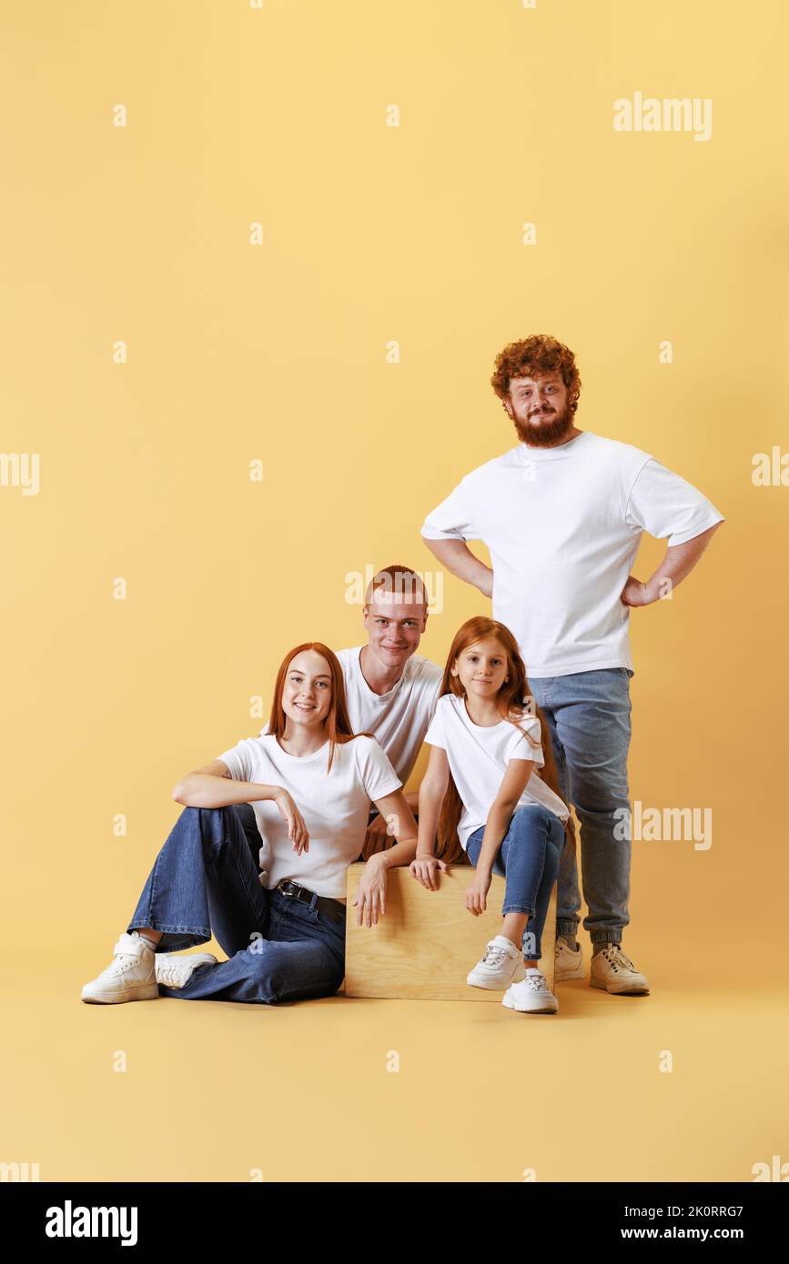 Ginger family photo hi-res stock photography and images - Alamy