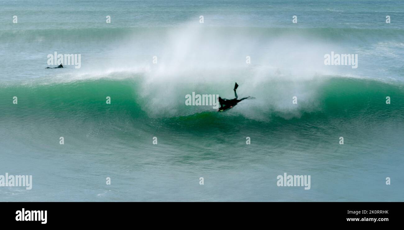 Wave and surf images from Porthleven reef Cornwall Stock Photo - Alamy
