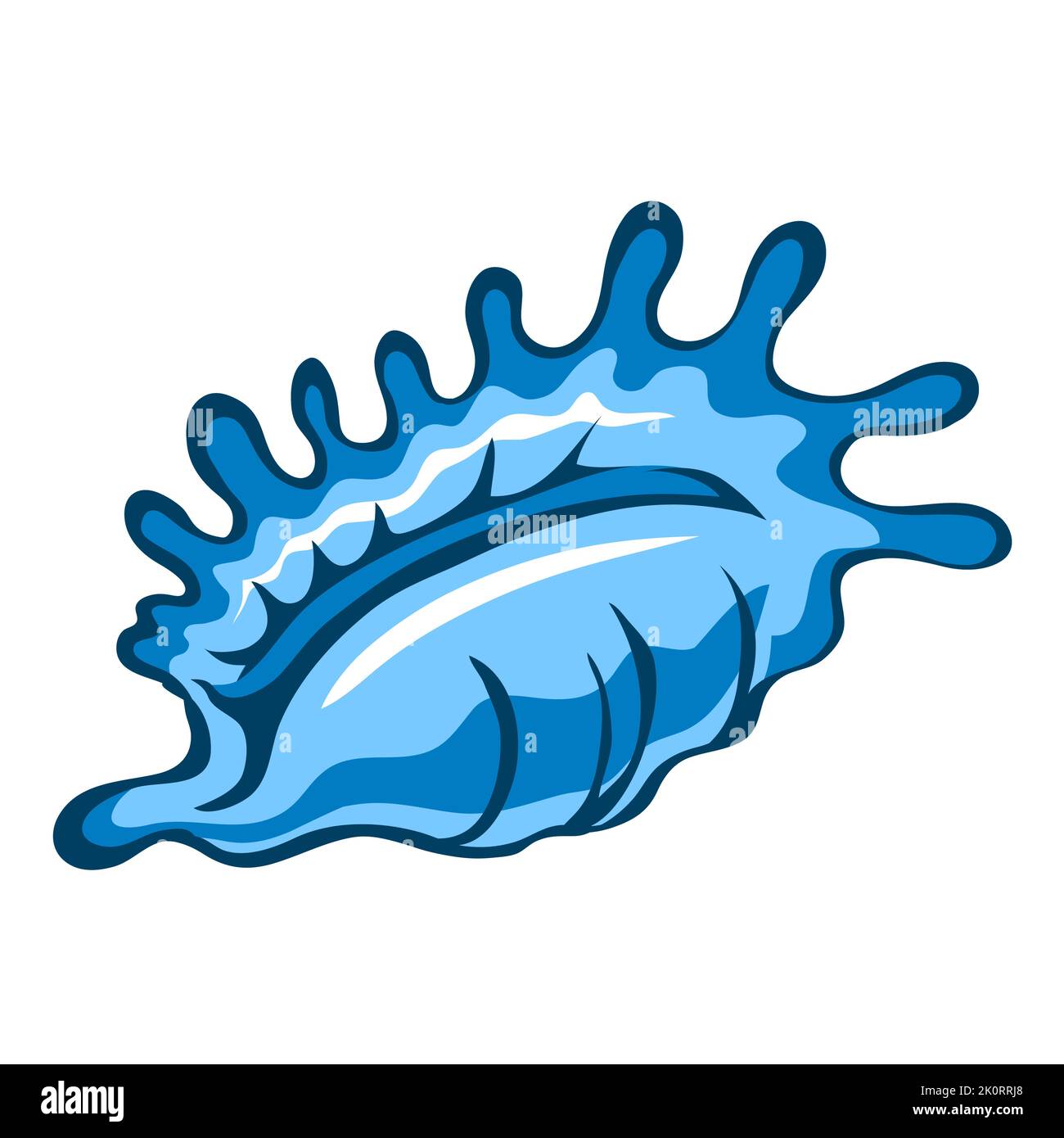 Mollusc shell colour illustration Stock Vector Images - Alamy