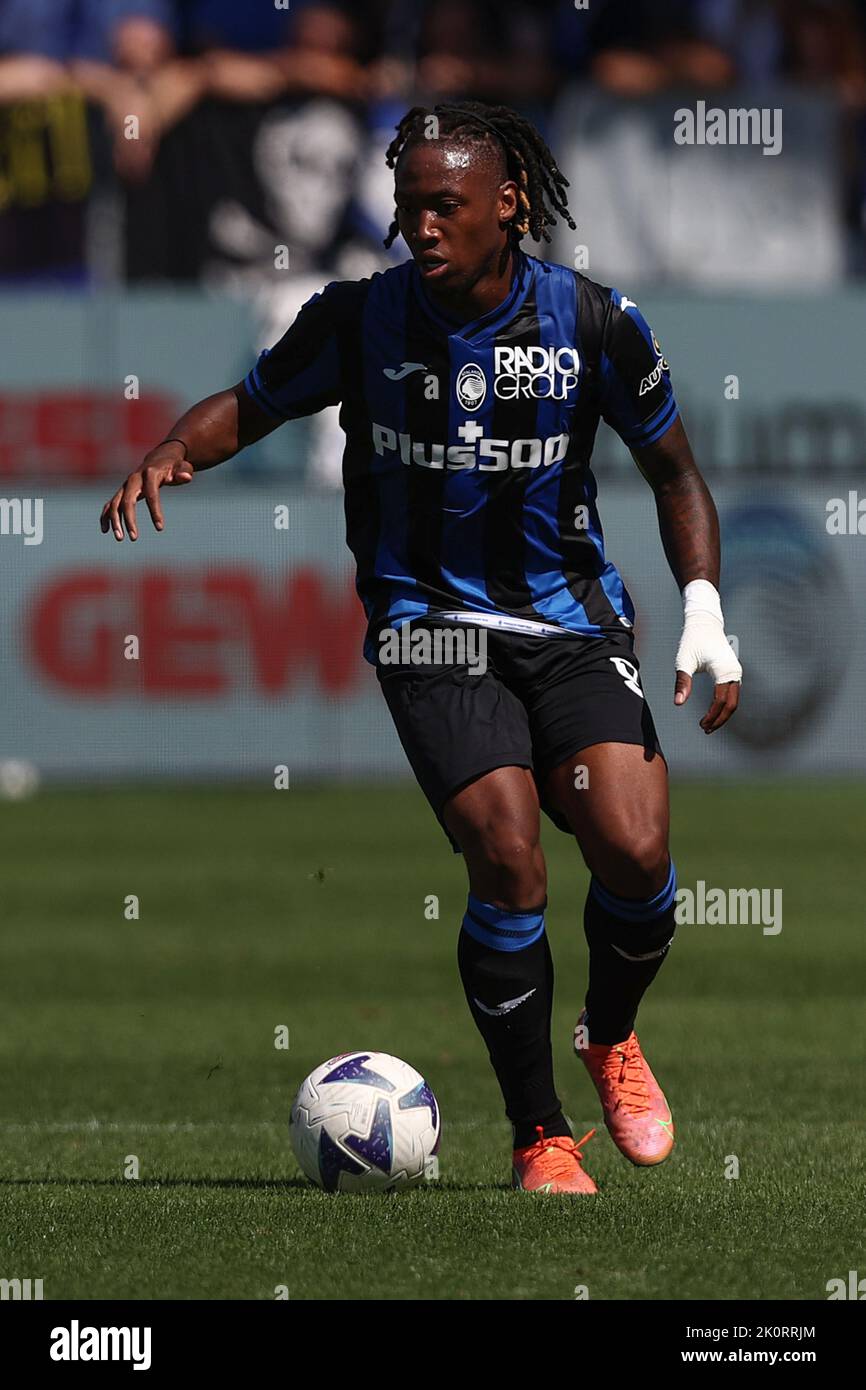 Bergamo, Italy. 11th Sep, 2022. Brandon Soppy of Atalanta BC in action ...