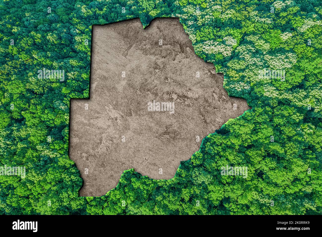Sustainable habitat Map of Botswana, Environment concept Stock Photo ...