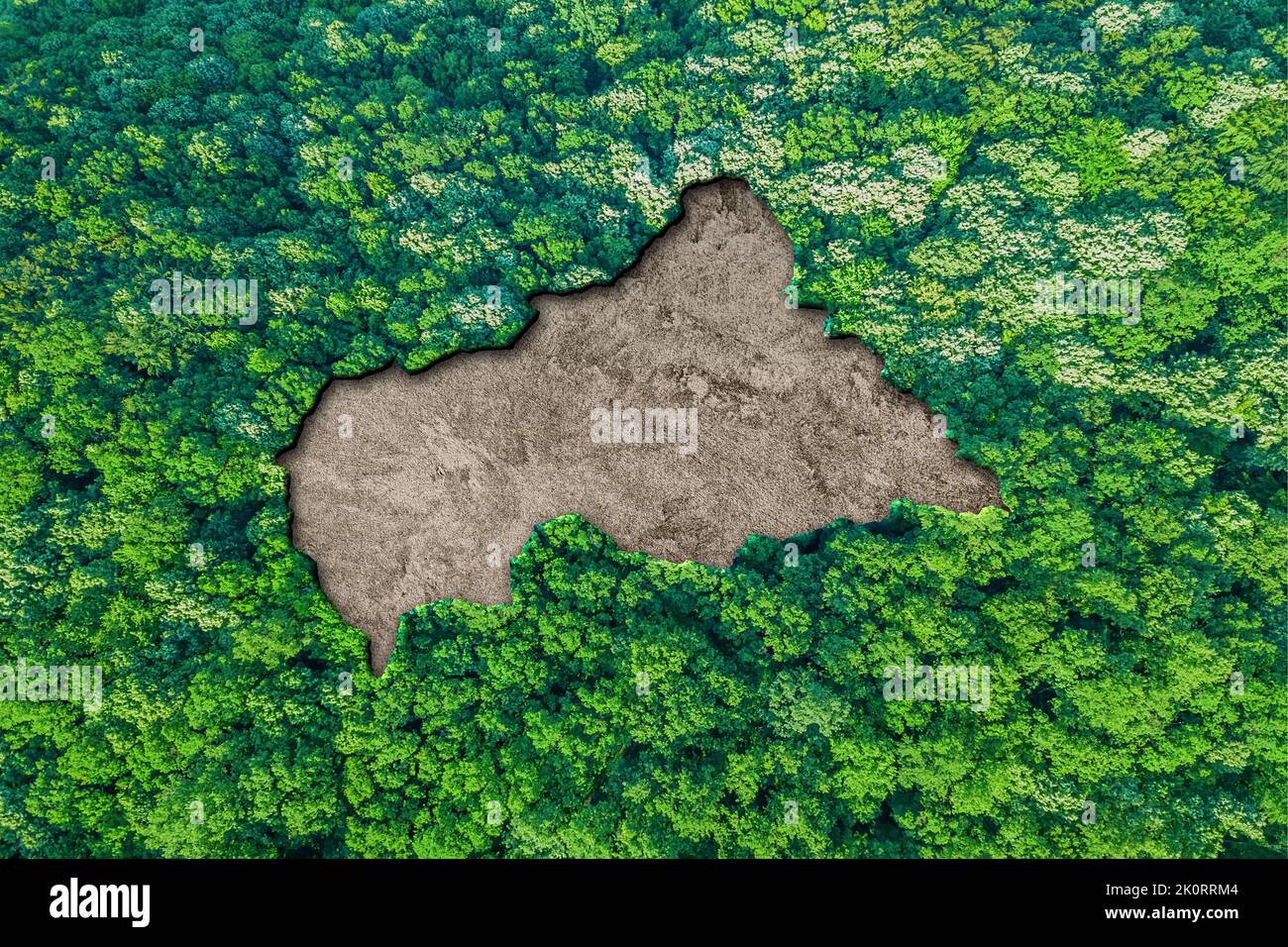 Sustainable habitat Map of Central African Republic, Environment ...