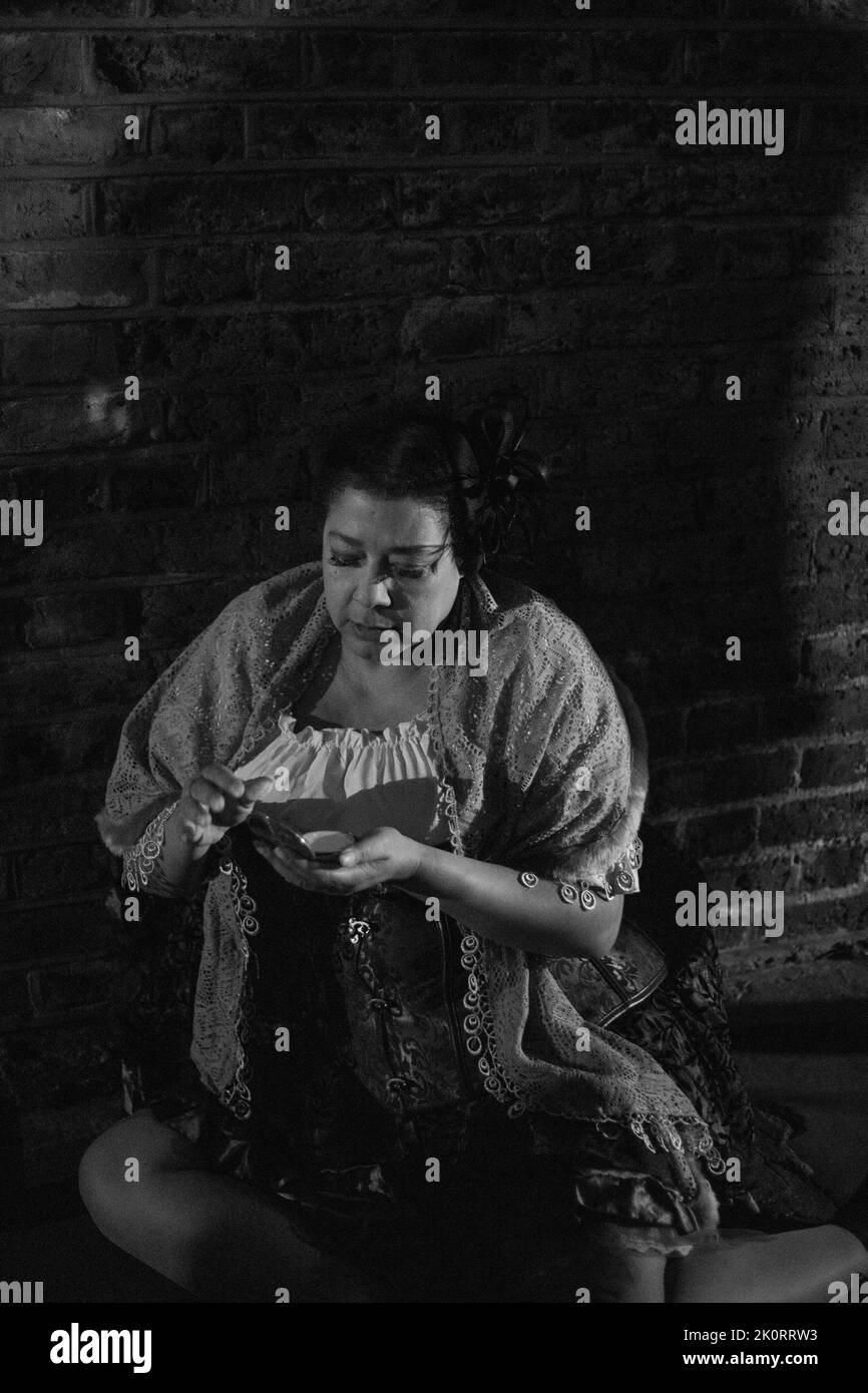 Drunk Lady of the Night Stock Photo - Alamy