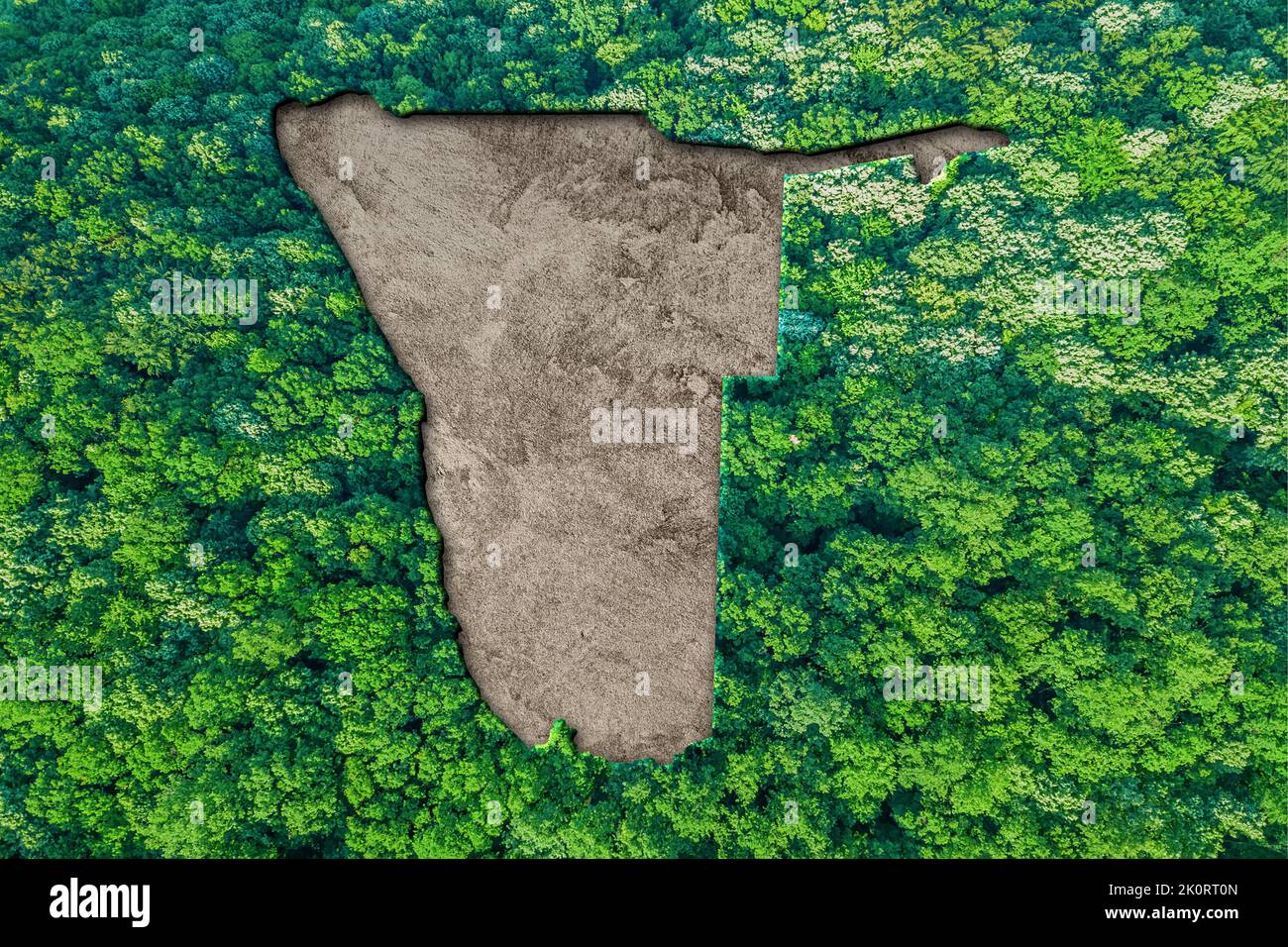 Sustainable habitat Map of Namibia, Environment concept Stock Photo - Alamy