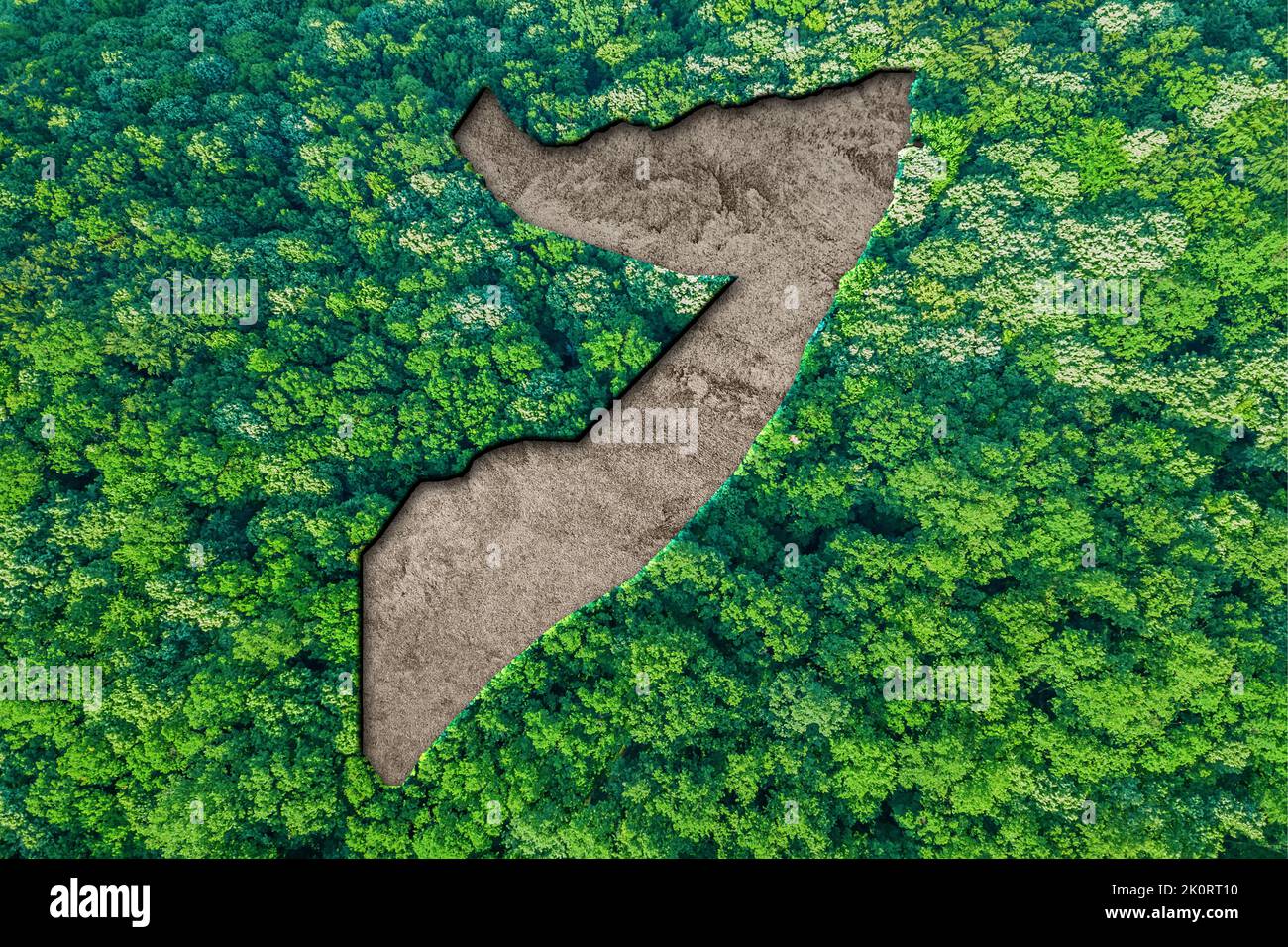 Sustainable habitat Map of Somalia, Environment concept Stock Photo - Alamy
