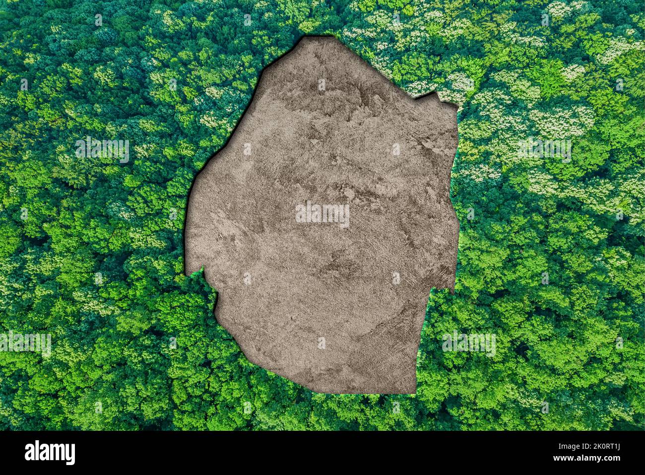 Sustainable habitat Map of Swaziland, Environment concept Stock Photo ...