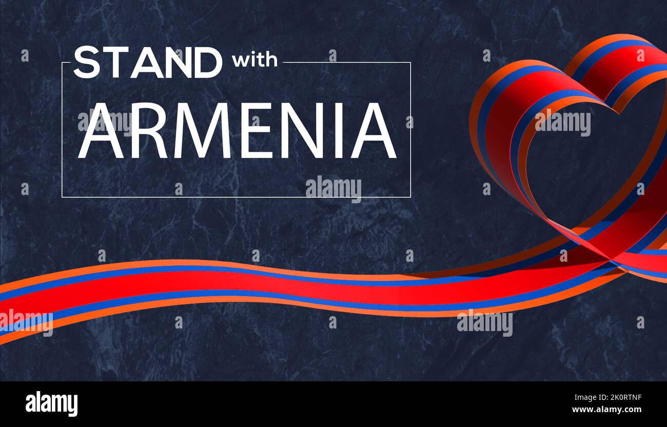 I stand with Armenia, stop war in Armenia, 3D work and 3D illustration ...