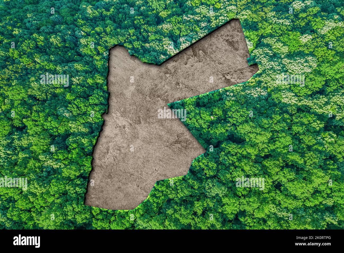 Sustainable habitat Map of Jordan, Environment concept Stock Photo - Alamy