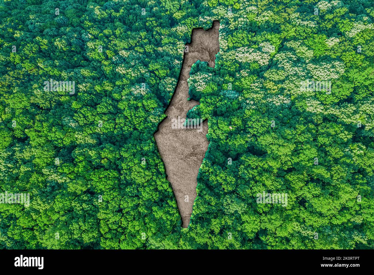 Sustainable habitat Map of Israel, Environment concept Stock Photo - Alamy