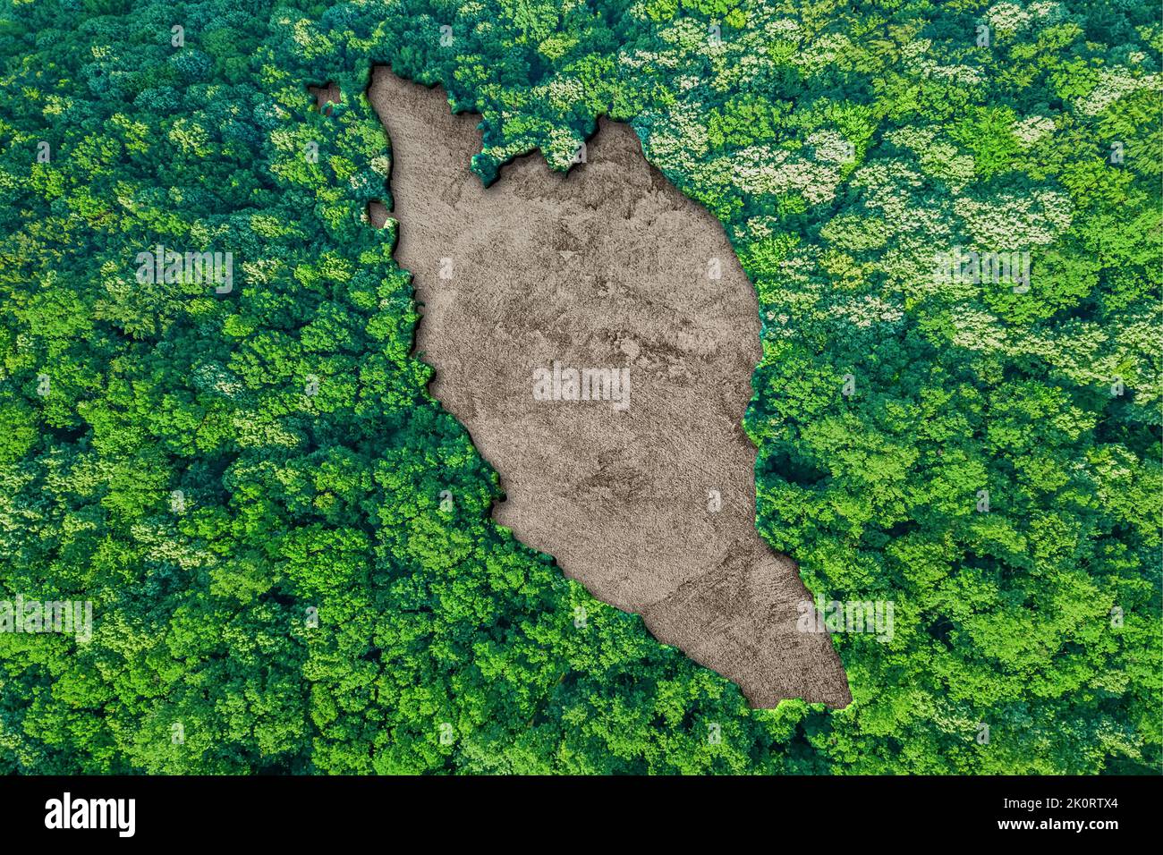 Sustainable habitat Map of Malaysia, Environment concept Stock Photo ...