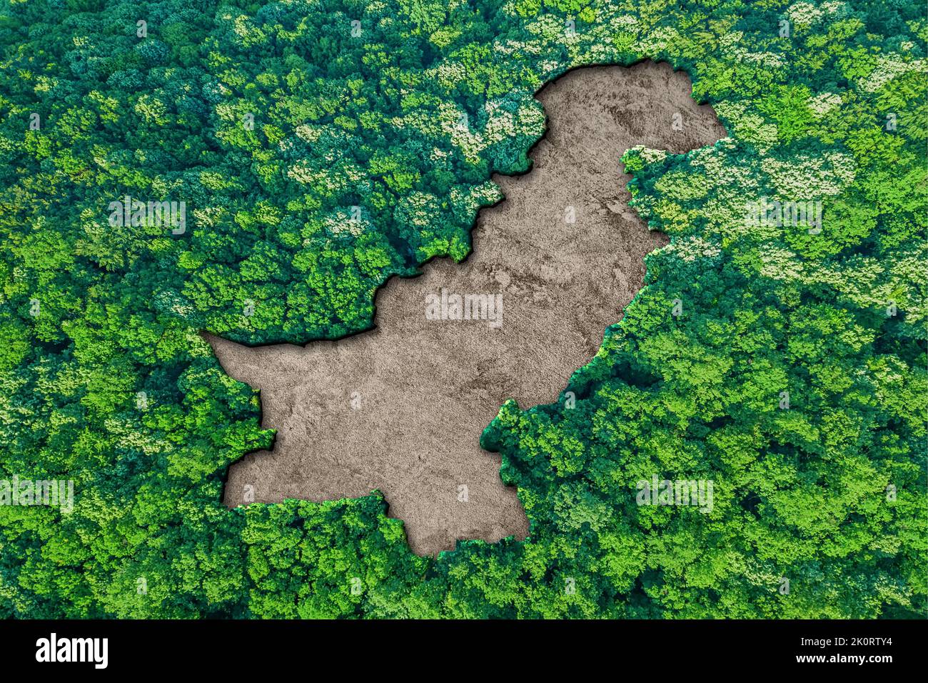 Sustainable habitat Map of Pakistan, Environment concept Stock Photo ...
