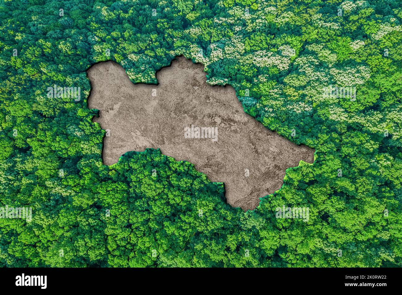 Sustainable habitat Map of Turkmenistan, Environment concept Stock ...