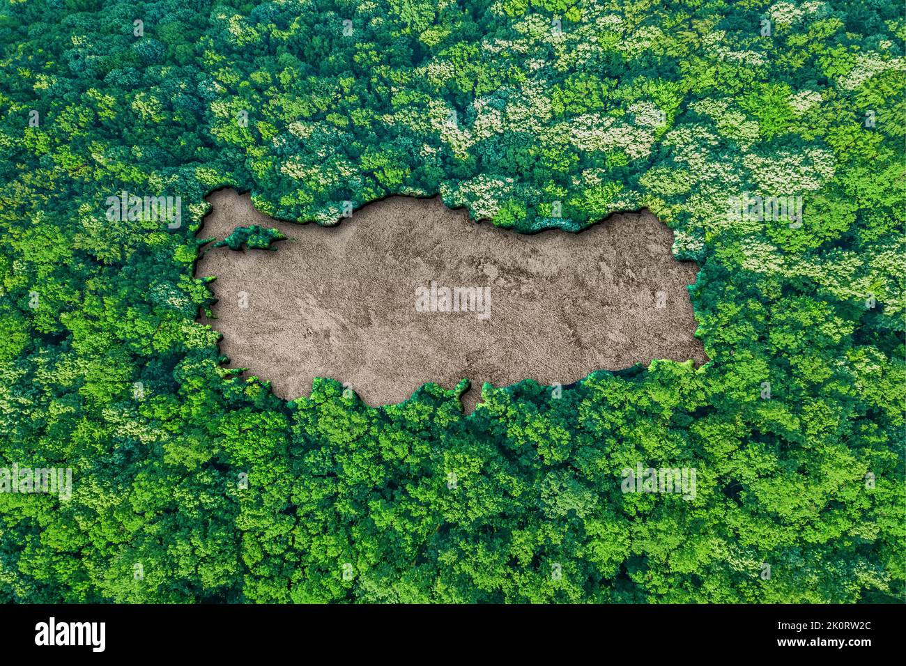 Sustainable habitat Map of Turkey, Environment concept Stock Photo - Alamy