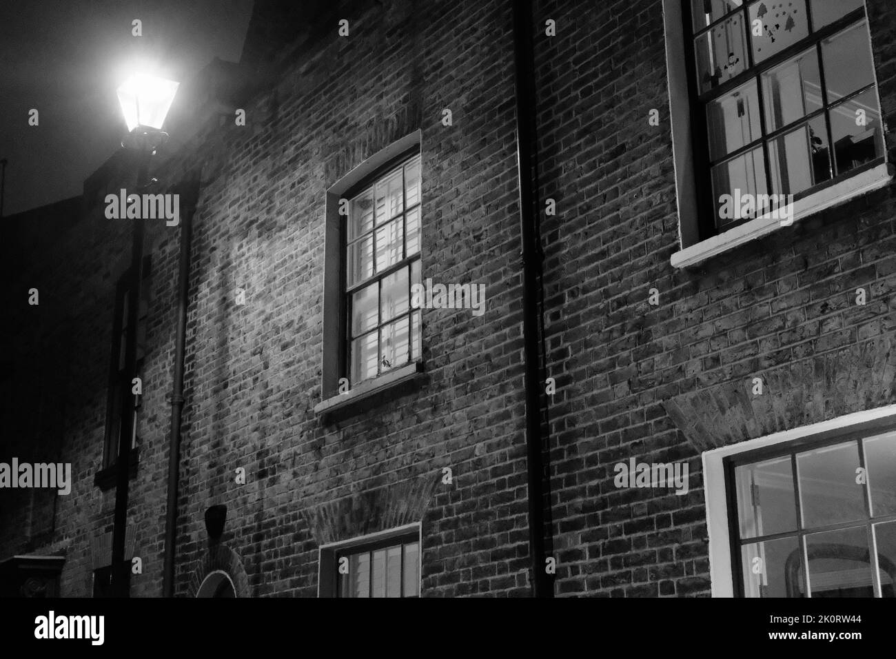 Victorian House Night Stock Photo - Alamy