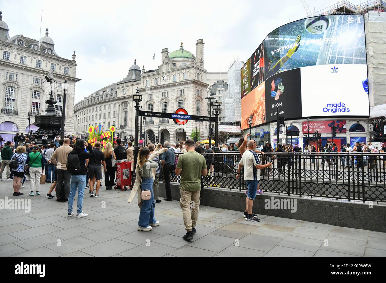 Piccadilly Circus huge advertising display Stock Photo - Alamy