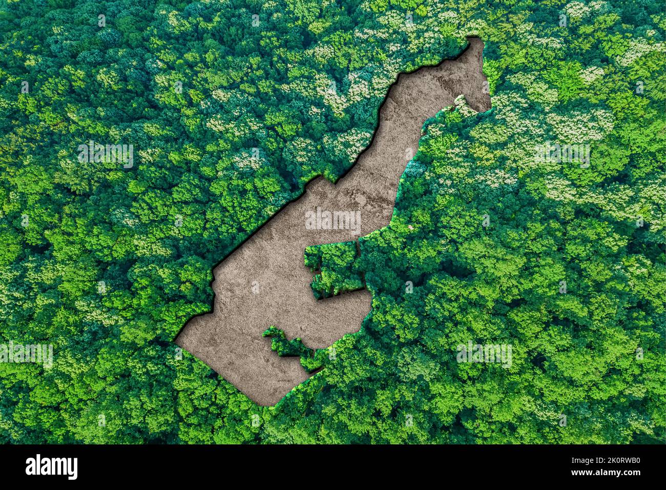 Sustainable habitat Map of Monaco, Environment concept Stock Photo - Alamy