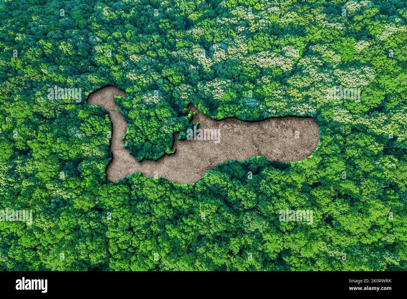 Sustainable habitat Map of Cayman Islands, Environment concept Stock ...