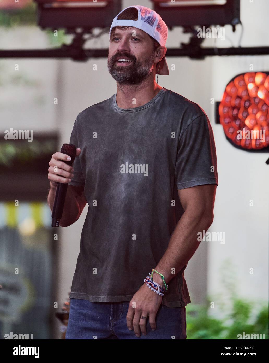 NEW YORK, NY, USA - AUGUST 05, 2022: Walker Hayes Performs on NBC's ...