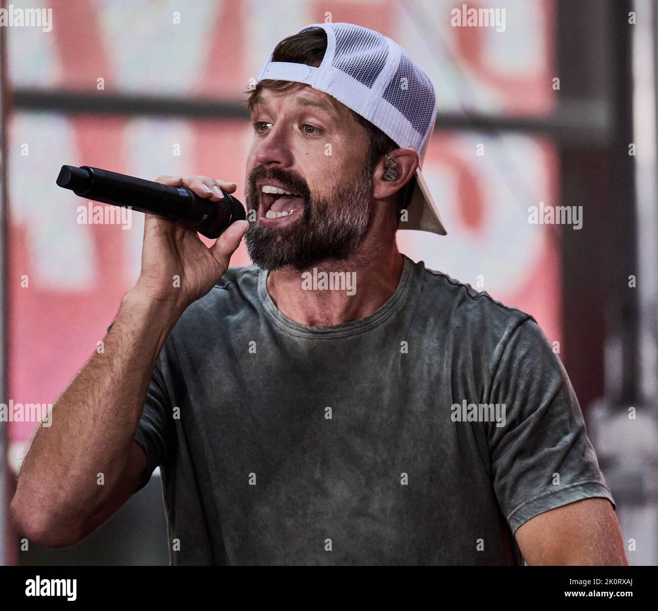 NEW YORK, NY, USA - AUGUST 05, 2022: Walker Hayes Performs on NBC's ...