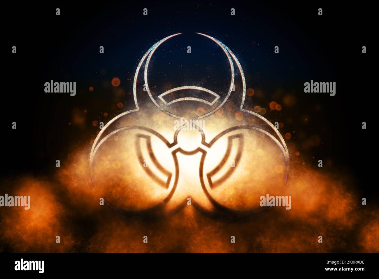 Biohazard symbol, Biohazard sign, Biological hazard, Blue Symbol Stock ...