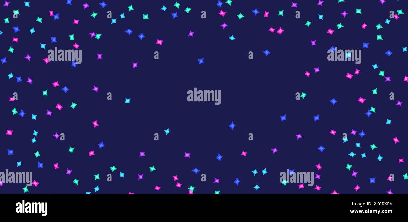 Background with various colored stars. Image for party flyer Stock ...