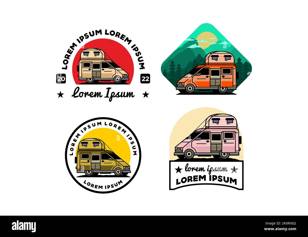 Camper van tent Cut Out Stock Images & Pictures - Alamy