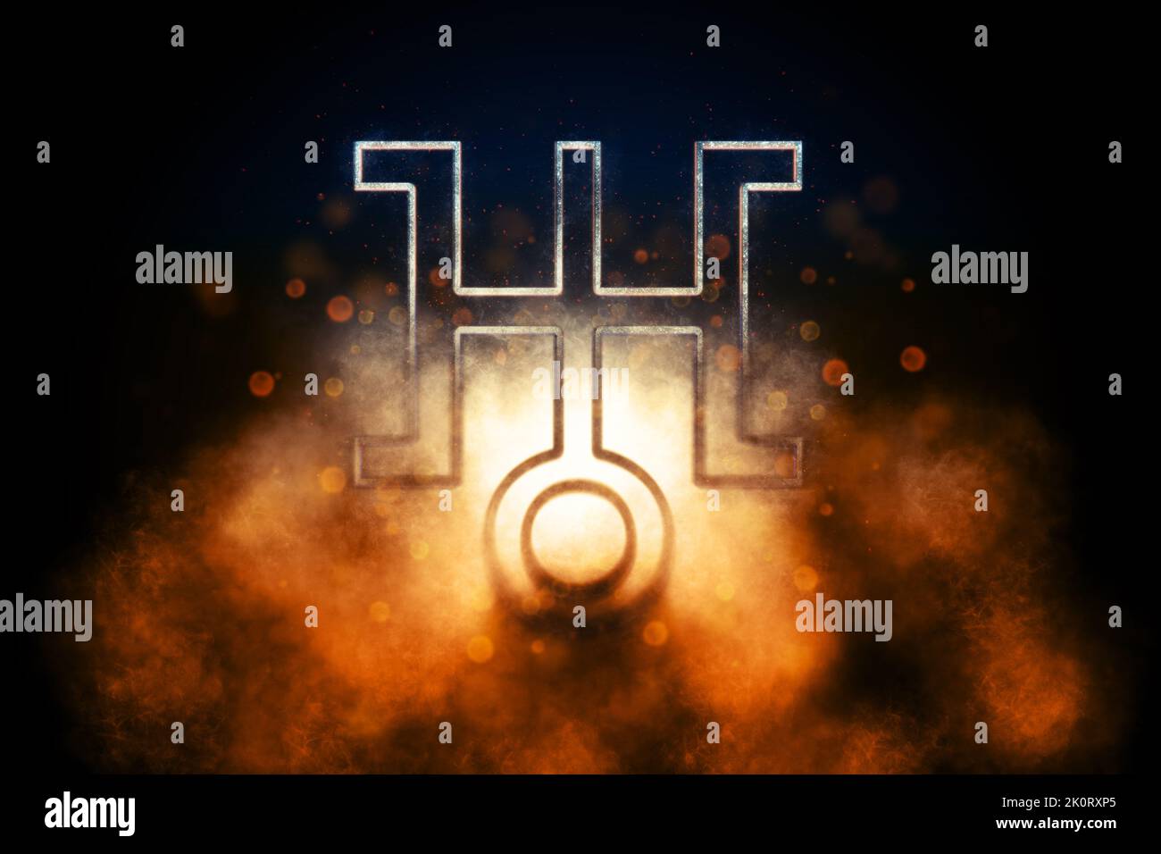 Symbol of Uranus, Uranus Sign, astrology Uranus planet, Blue Symbol ...