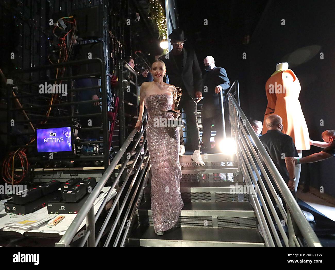 Los Angeles, USA. 12th Sep, 2022. Amanda Seyfried after winning Best ...