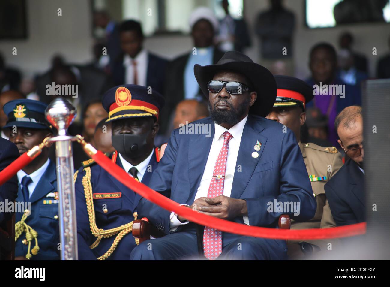 South Sudan president Salva Kiir seen during the swearing in ceremony of president William Ruto ...