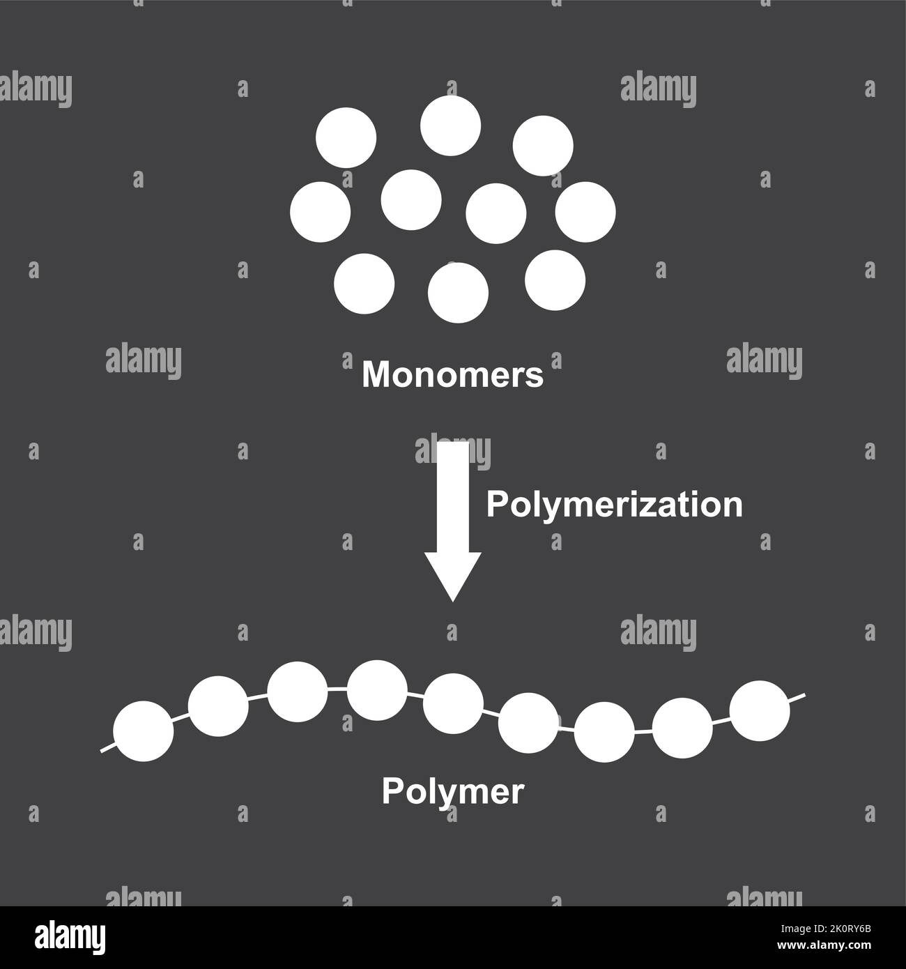 Scientific Designing Of Polymerization Reaction Converting Monomers To Polymer Colorful