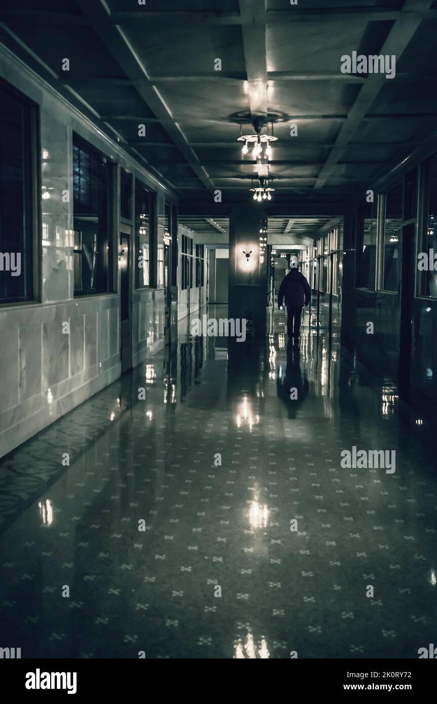 Interior ground floor of Monadnock Building, designed by the firm of ...