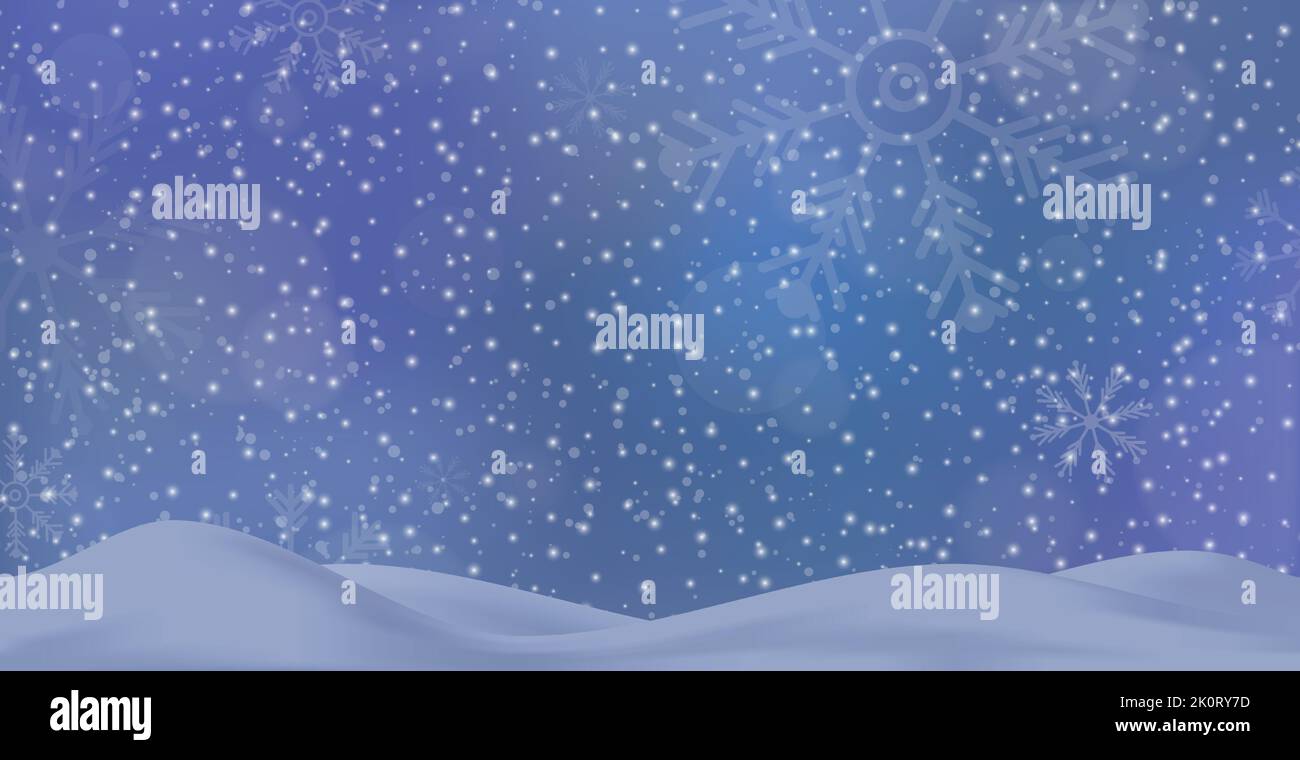 Falling snow big snowflakes Stock Vector Images - Alamy