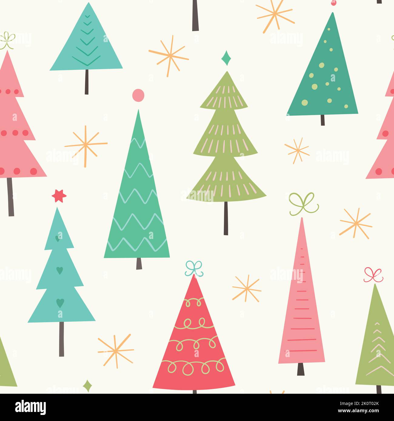 Christmas tree pattern background vector. Festive illustration Stock Vector Image & Art - Alamy